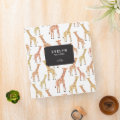 Giraffe Safari Print Binder | Zazzle