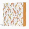 Giraffe Safari Print Binder | Zazzle