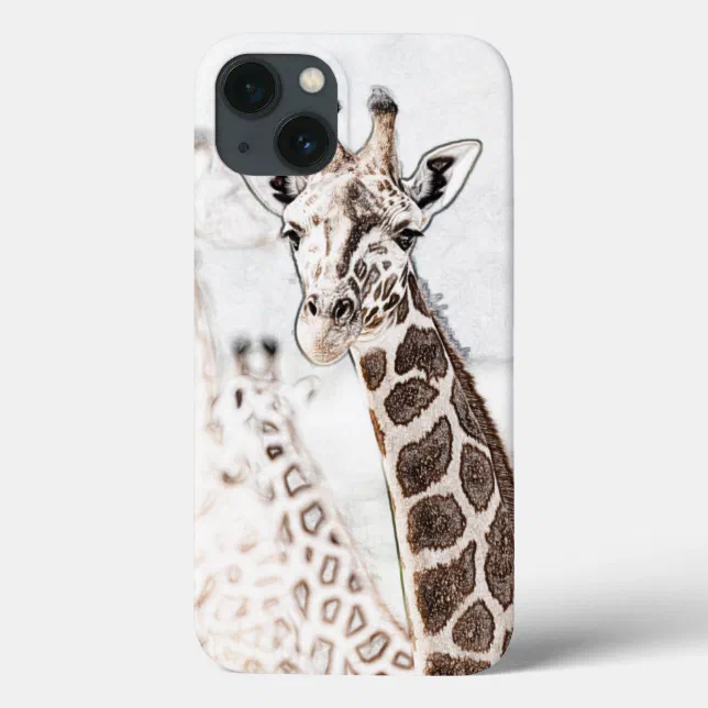 Giraffe Sketch Case-Mate iPhone Case | Zazzle