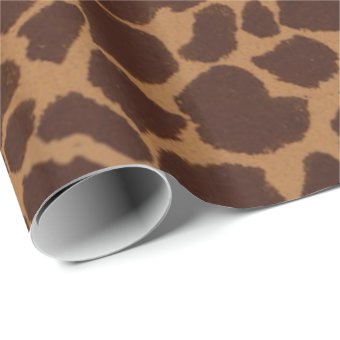 Giraffe Skin Print Pattern Sheets Wrapping Paper | Zazzle