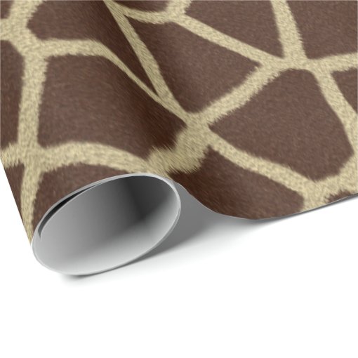 Giraffe skin print wrapping paper | Zazzle