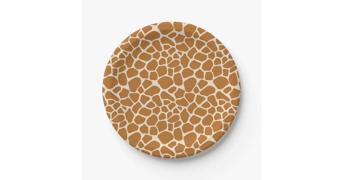 Giraffe Spots Paper Party Plates | Zazzle