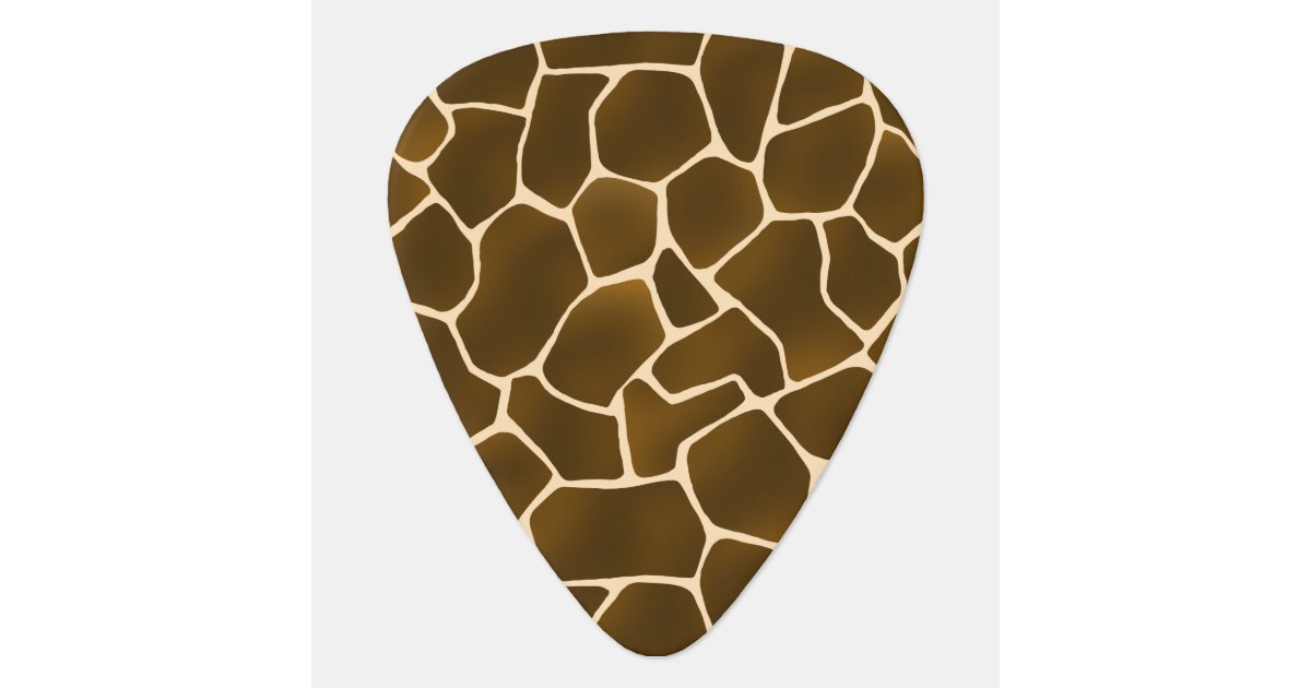 Giraffe Spots Wild Safari Animal Skin Print Guitar Pick | Zazzle