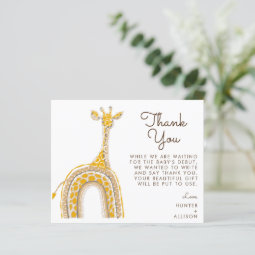 Giraffe Thank You Card | Zazzle