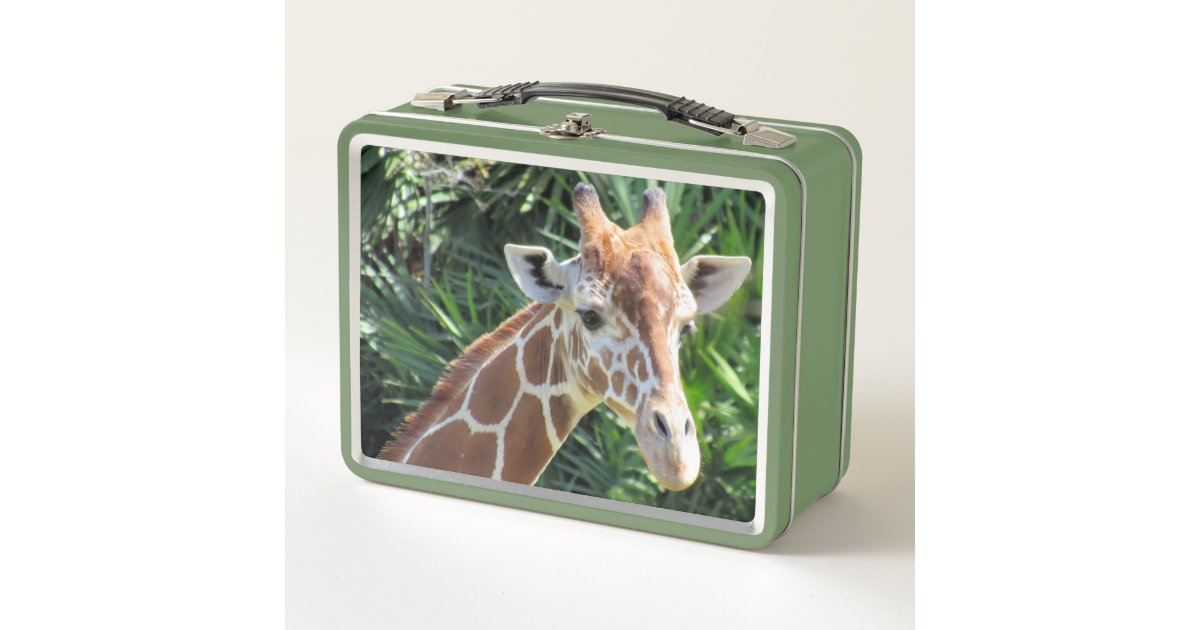 Giraffe -Wild Animal Metal Lunch Box | Zazzle