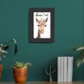 Giraffe with Stand Tall Affirmation Word Poster | Zazzle