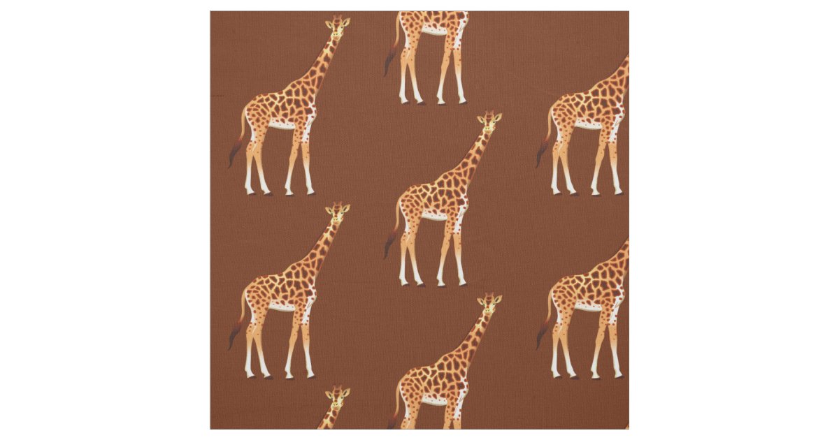 Giraffes Fabric | Zazzle