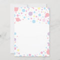 Girl 1st Birthday Pastel Rainbow Dots Confetti Invitation | Zazzle