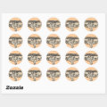 Girl and Boy Reading Classic Round Sticker | Zazzle