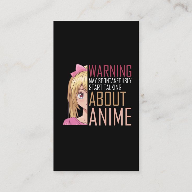 Girl Anime lover Manga Cosplay Fan Teen Business Card | Zazzle