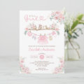 Girl Baby Clothes Pink Floral Laundry Baby Shower Invitation | Zazzle