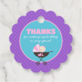 Girl Baby Doll Birthday Party Thank You Favor Tags | Zazzle