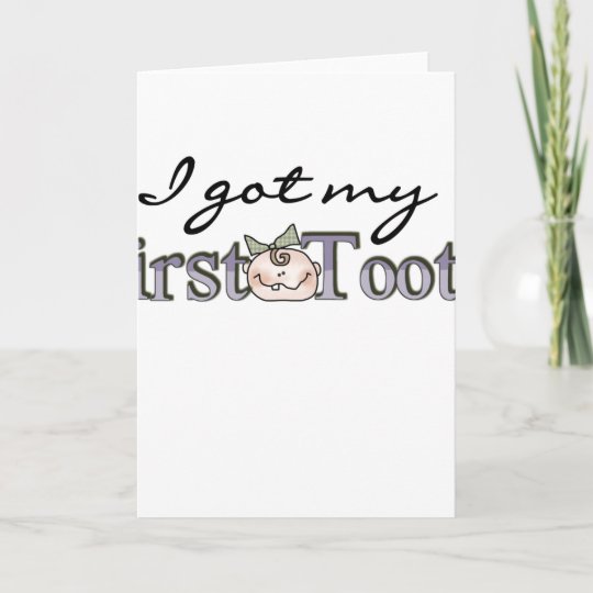 Girl Baby First Tooth Card | Zazzle.com