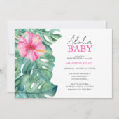 Girl Baby Shower Invitations Aloha | Zazzle