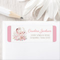 Girl Baby Shower Return Address Labels | Zazzle