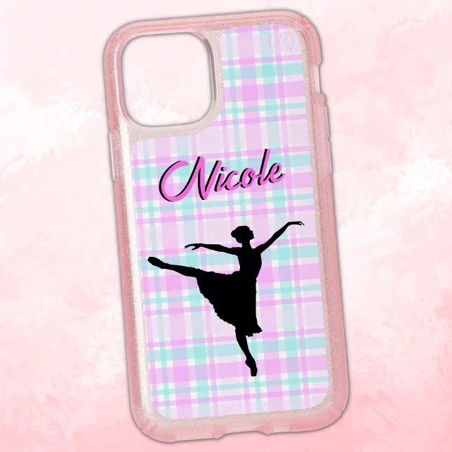Girl Ballerina Ballroom Dance Plaid Pastel Speck iPhone 11 Pro Case ...