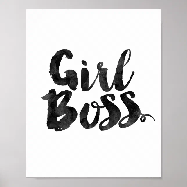 Girl Boss Poster | Zazzle