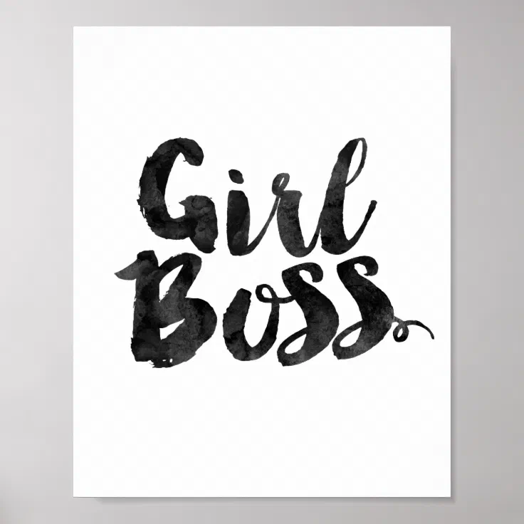 Girl Boss Poster | Zazzle
