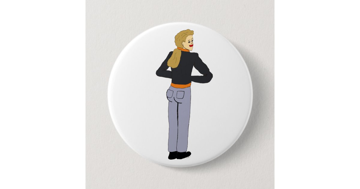 girl button | Zazzle