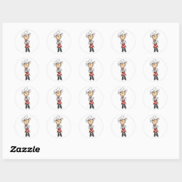 Girl Chef Stick Figure Stickers | Zazzle