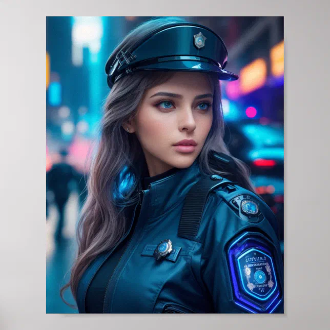 girl cop poster | Zazzle