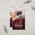 Girl Fitness Trainer Dumbbell Gold Glitter Sparkle Business Card | Zazzle