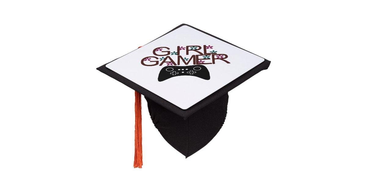 Girl Gamer Graduation Cap Topper | Zazzle