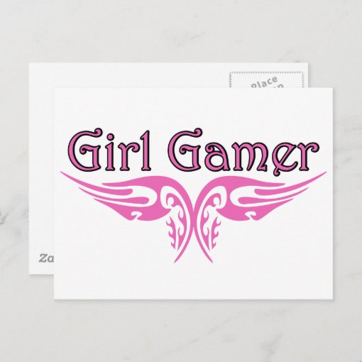 Girl Gamer Postcard | Zazzle