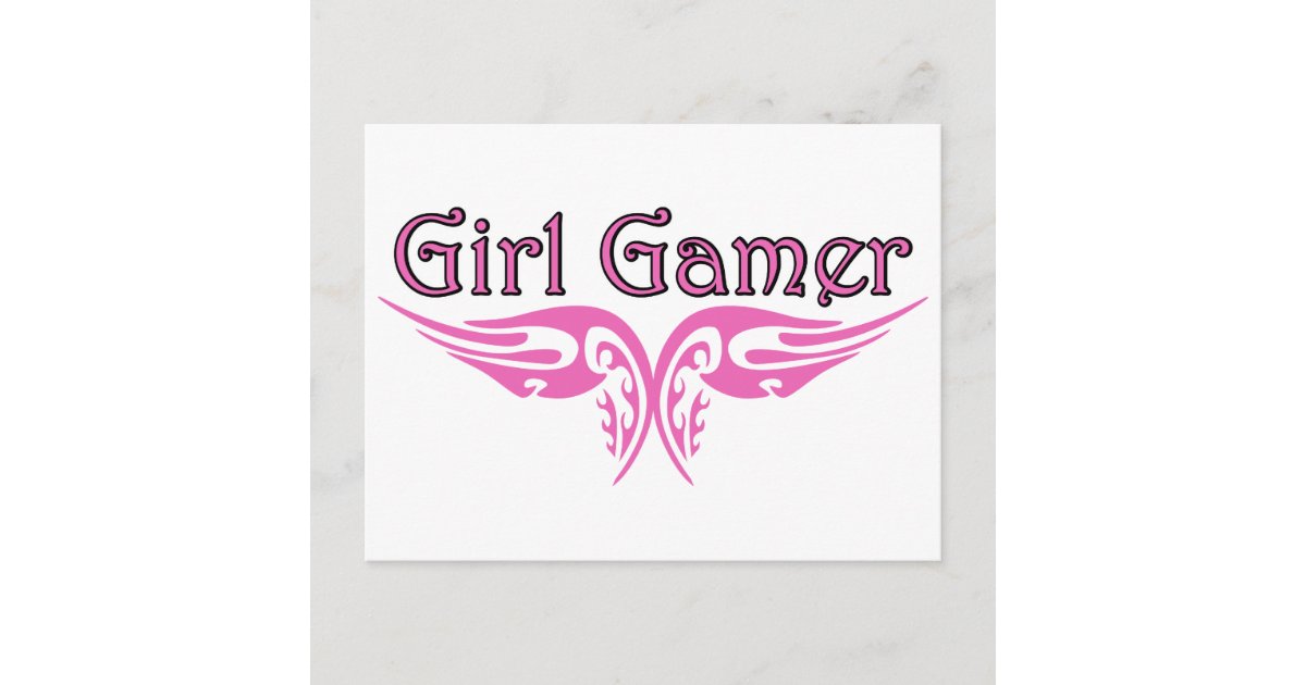 Girl Gamer Postcard | Zazzle