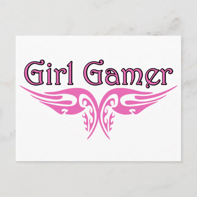 Girl Gamer Postcard | Zazzle