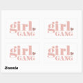 Girl Gang Types of Friend Groups Lady Friendships Rectangular Sticker ...