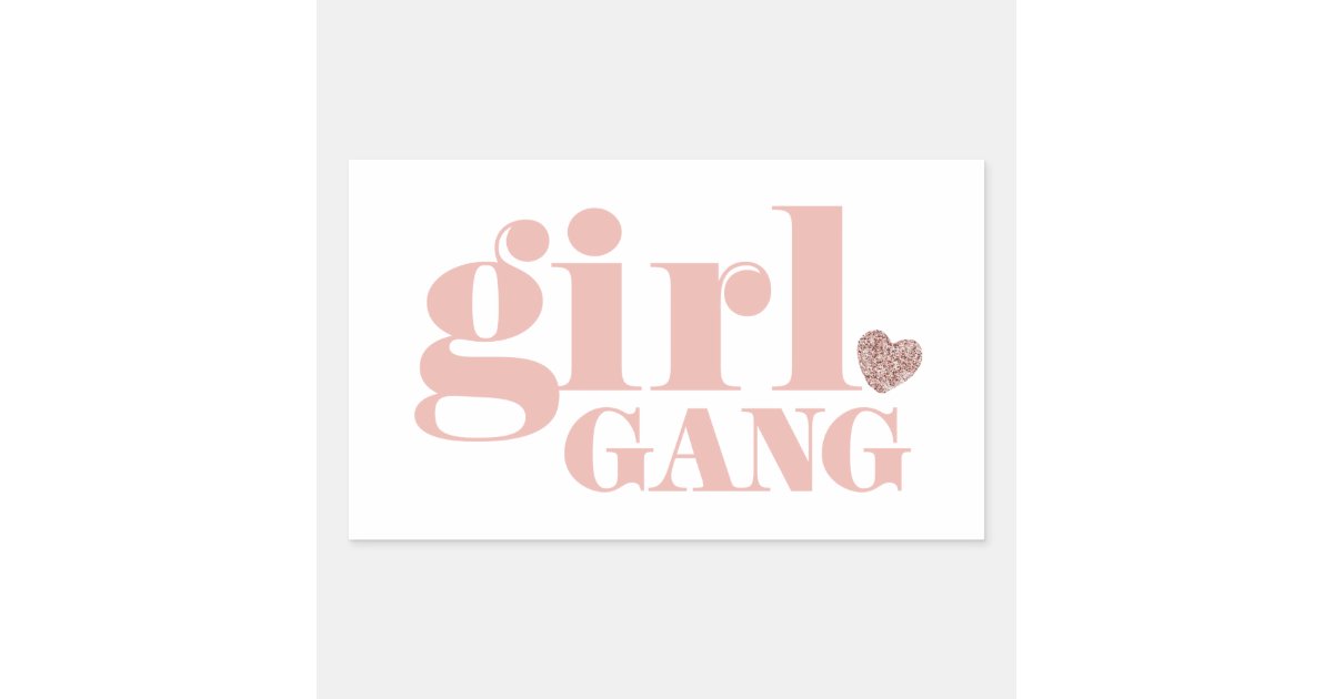 Girl Gang Types of Friend Groups Lady Friendships Rectangular Sticker ...