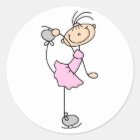 Pink Stick Figure Fairy Sticker | Zazzle.com