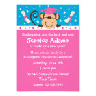 Sock Monkey Preschool Or Kindergarten Graduation Invitation | Zazzle.com