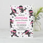 Girl Ninja Karate Martial Arts Birthday Party Invitation | Zazzle