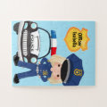 Girl Personalized Police Officer and Patrol Car Jigsaw Puzzle | Zazzle