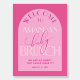 Girl Pink Baby Brunch Baby Shower Welcome Sign | Zazzle