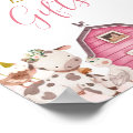 Girl Pink Farm Cards And Gift Sign | Zazzle
