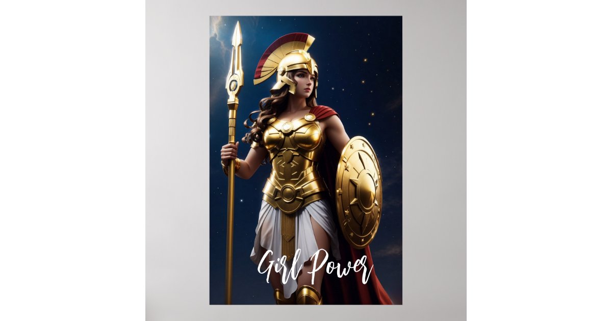 Girl Power! Athena Poster | Zazzle