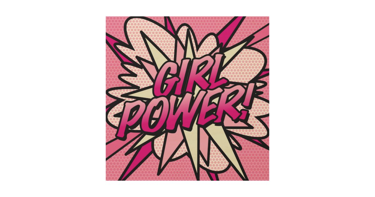 GIRL POWER Fun Retro Comic Book Pop Art | Zazzle