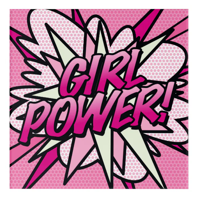 GIRL POWER Fun Retro Comic Book Pop Art | Zazzle