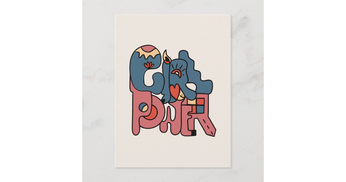 Girl Power Postcard | Zazzle