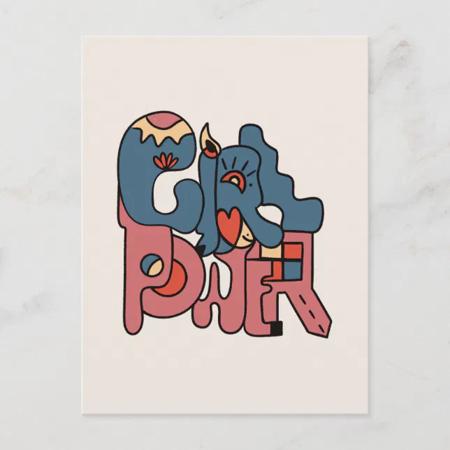 Girl Power Postcard | Zazzle