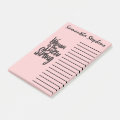 Girl Power Woman is the New Strong in Pink Black Post-it Notes | Zazzle