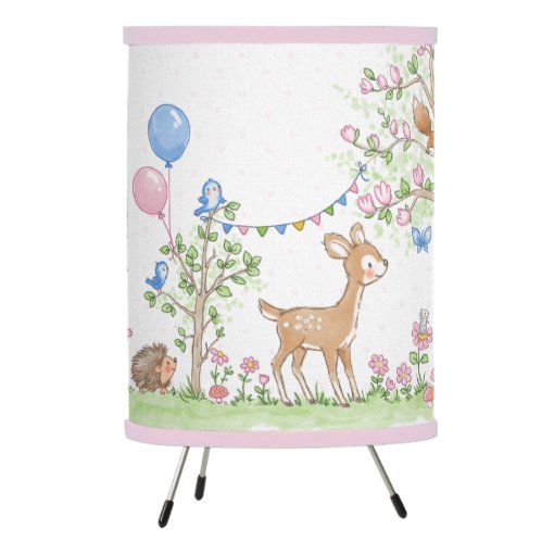 Girl reading under a Magnolia tree Tripod Lamp | Zazzle
