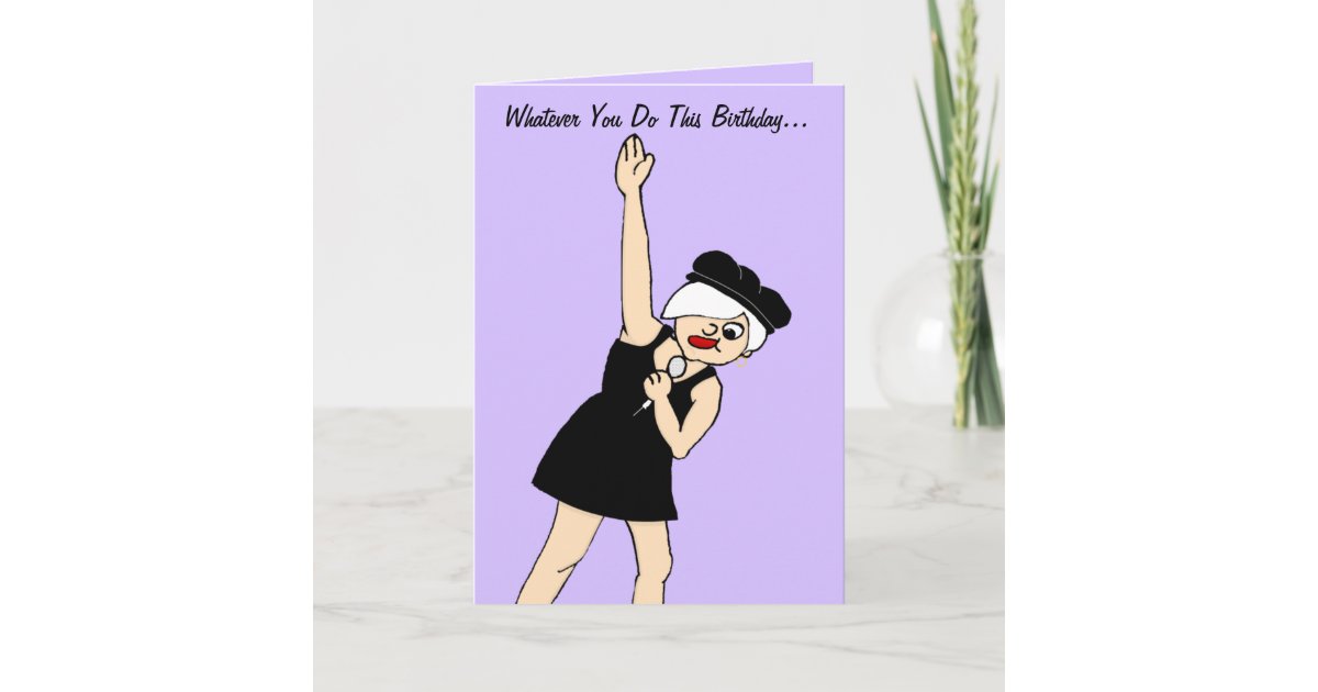Girl Rock Star Birthday Card | Zazzle