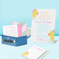 Girl Rubber Duck 1st Birthday Time Capsule Metal Lunch Box | Zazzle