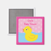 Girl Rubber Ducky Duck Party Favor Magnets | Zazzle