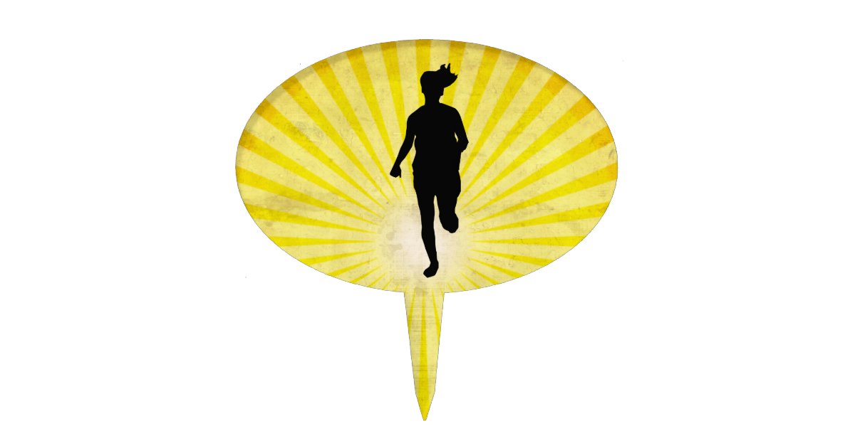 Girl Runner Cake Topper | Zazzle