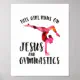 Girl Runs on Jesus and Gymnastics - Acrobatics Pas Poster | Zazzle